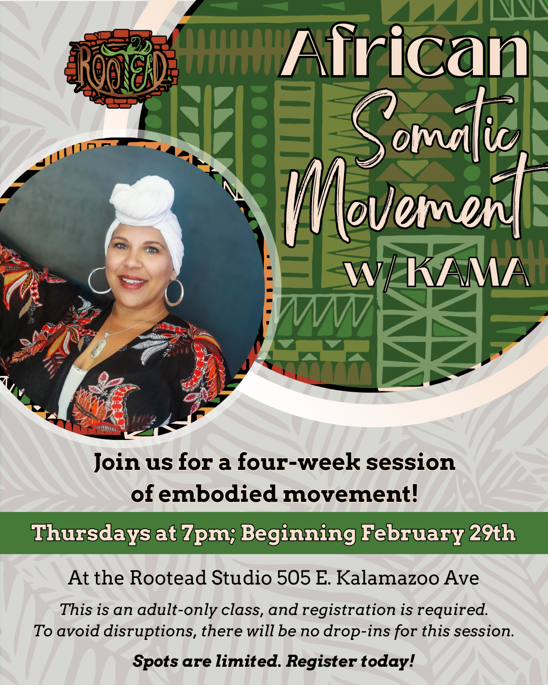 African Somatic Movement with Kama - Rootead