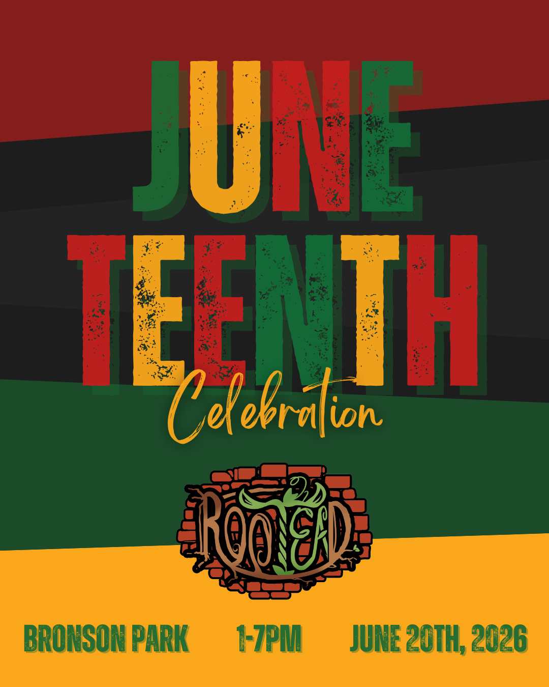 Juneteenth Celebration @ Bronson Park - Rootead